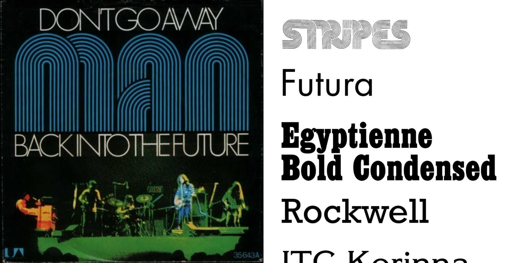 Man – German single covers (1973/1974) - Fonts In Use