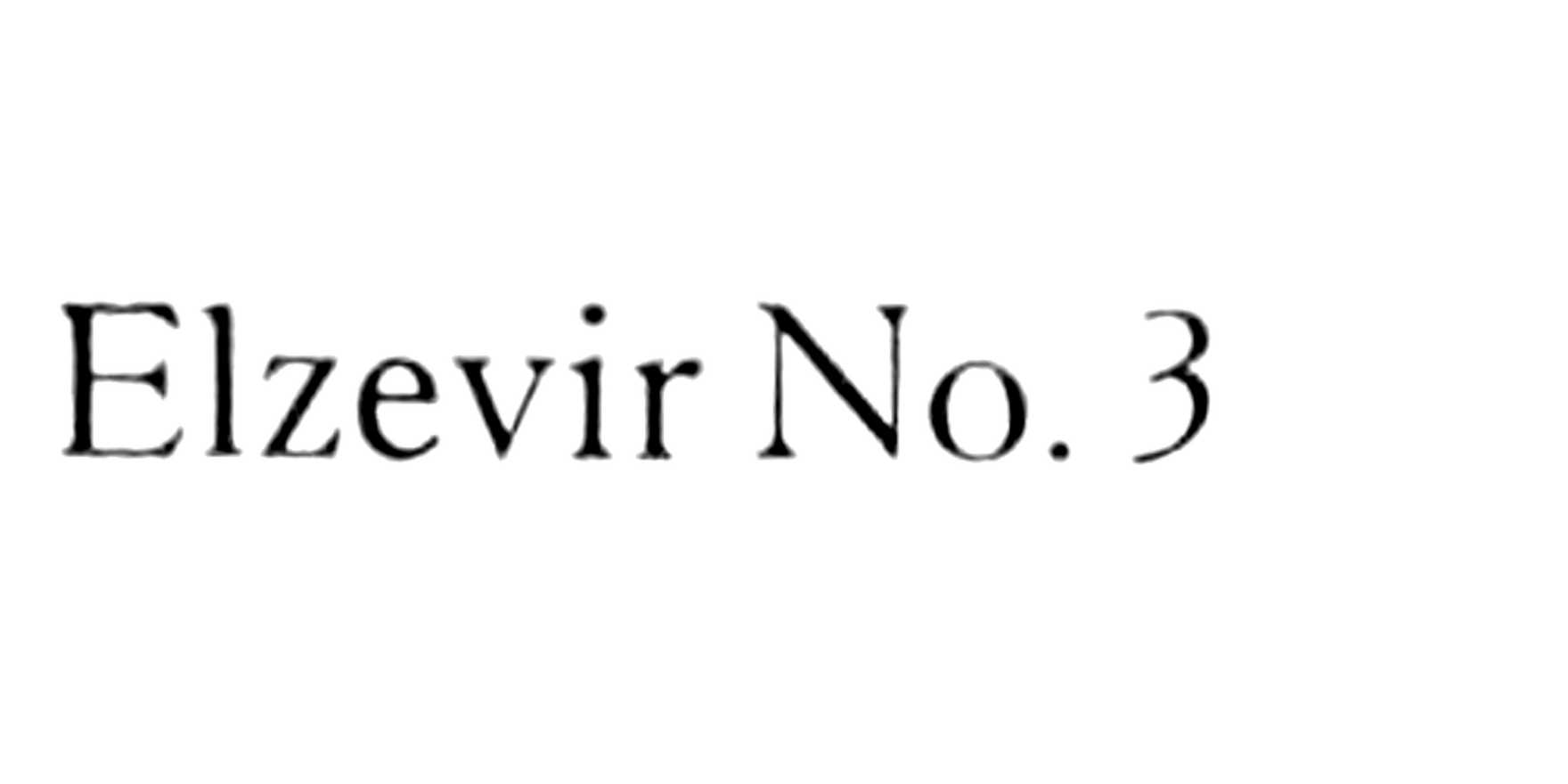 Elzevir No. 3 in use - Fonts In Use