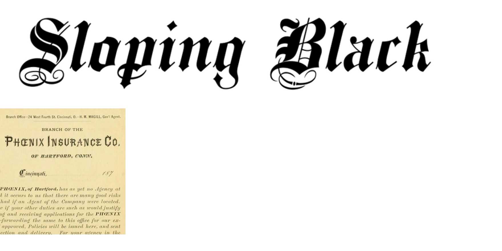 Sloping Black in use - Fonts In Use