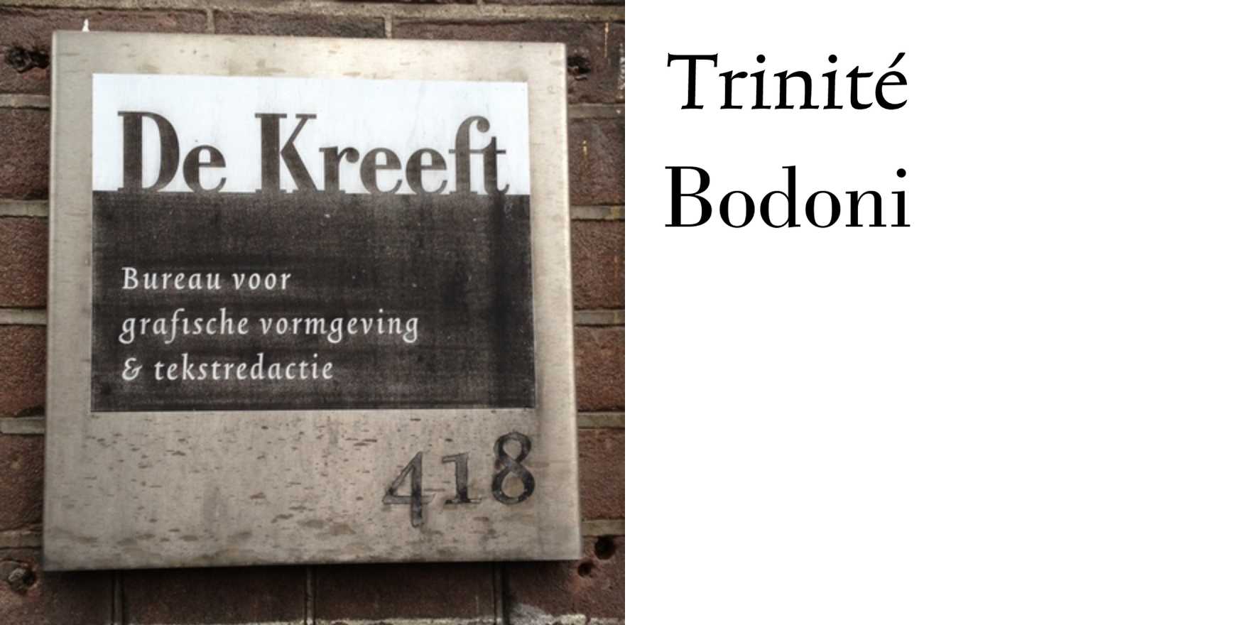 De Kreeft Door Sign - Fonts In Use