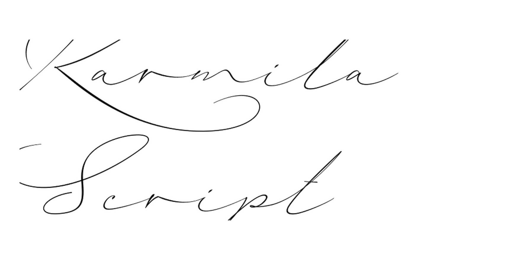Karmila Script in use - Fonts In Use