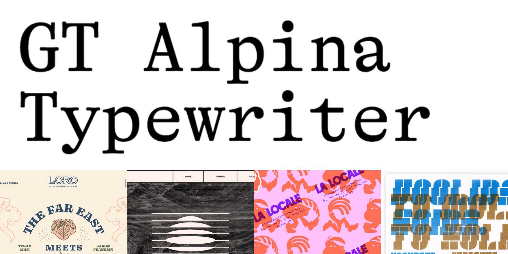 GT Alpina Typewriter in use - Fonts In Use