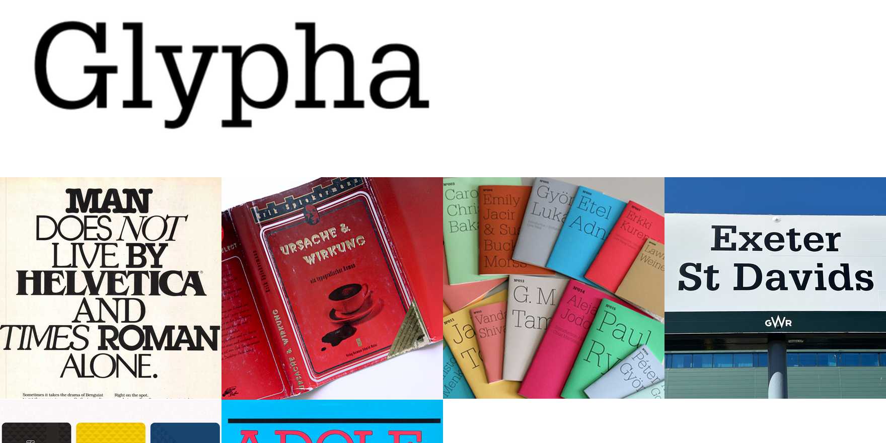 Glypha in use - Fonts In Use