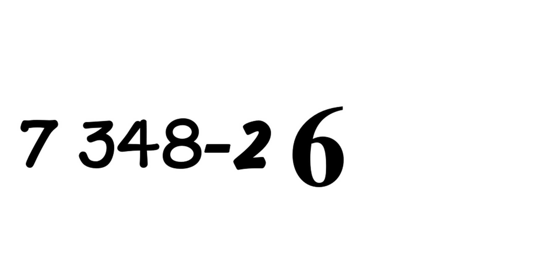 Numerics 6 in use - Fonts In Use