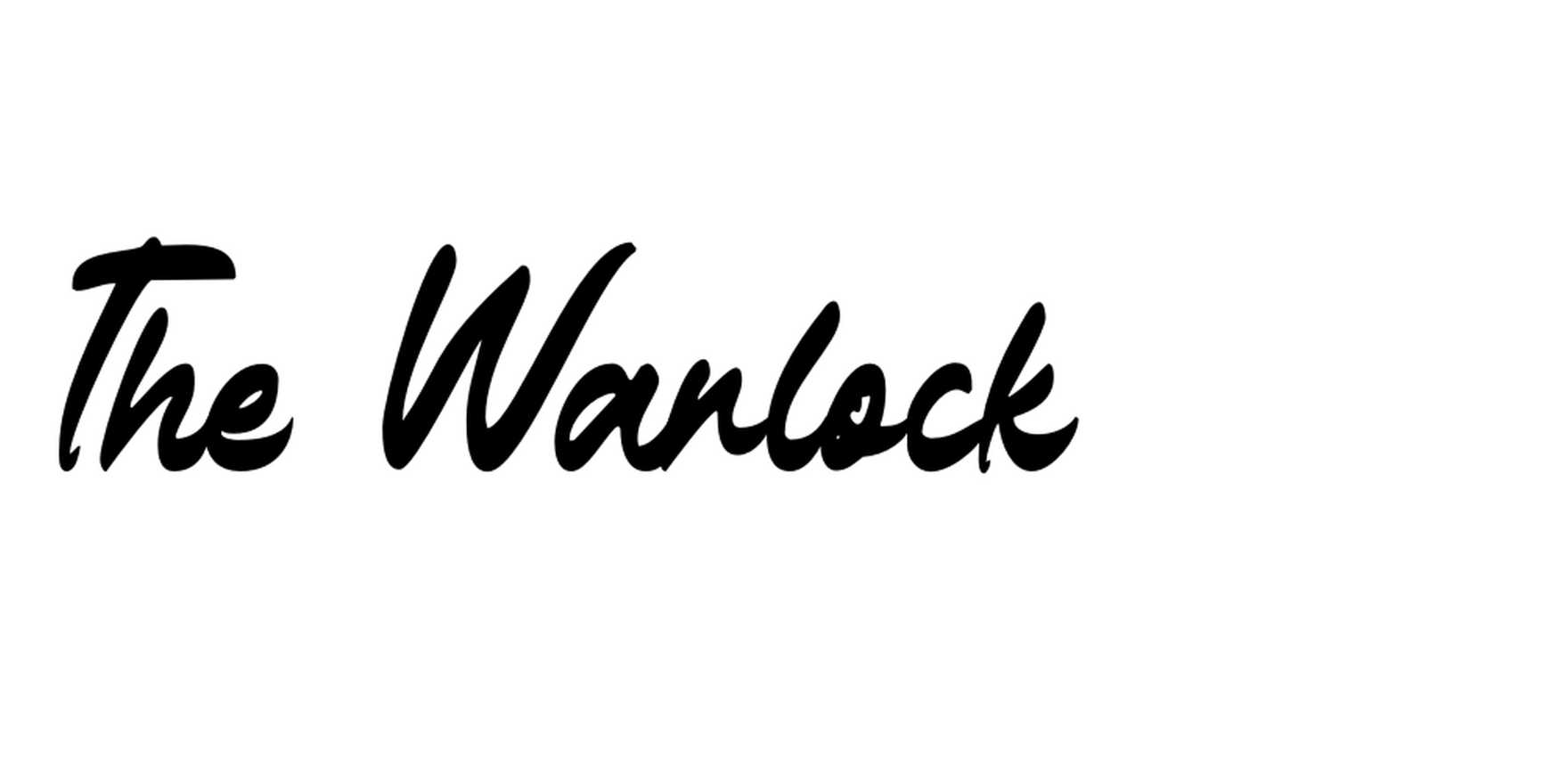 The Warlock in use - Fonts In Use