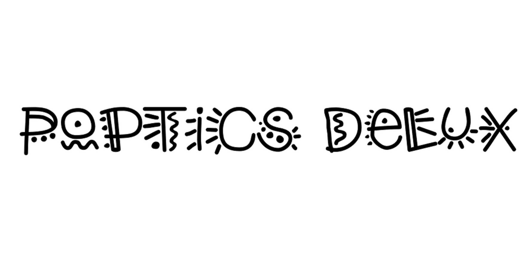 Poptics Delux in use - Fonts In Use