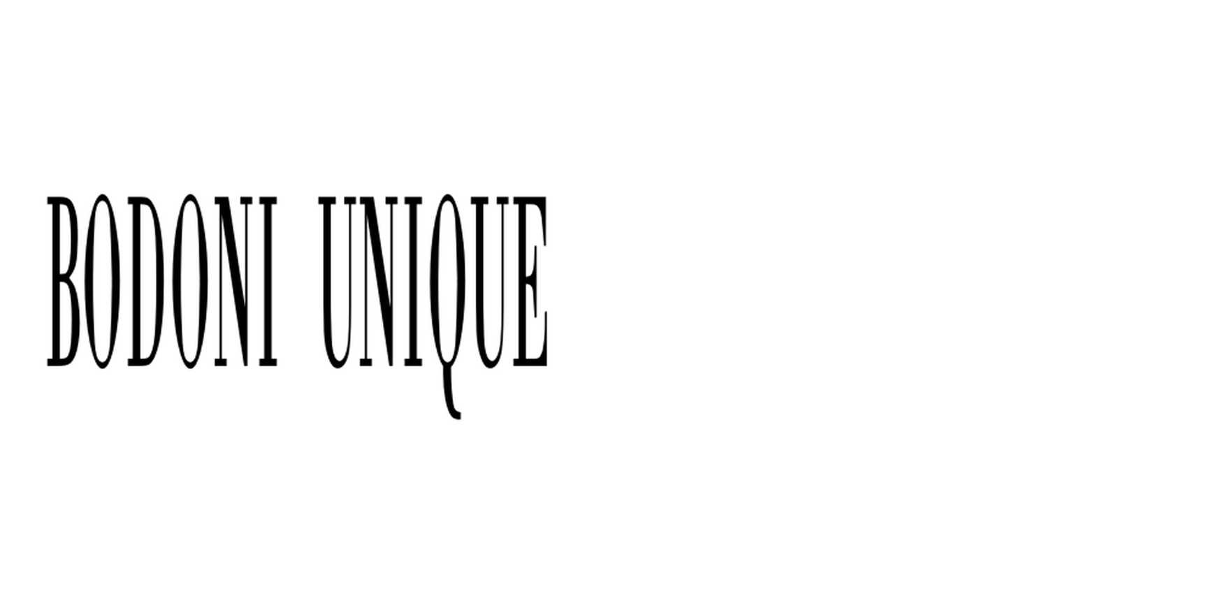 Bodoni Unique in use - Fonts In Use