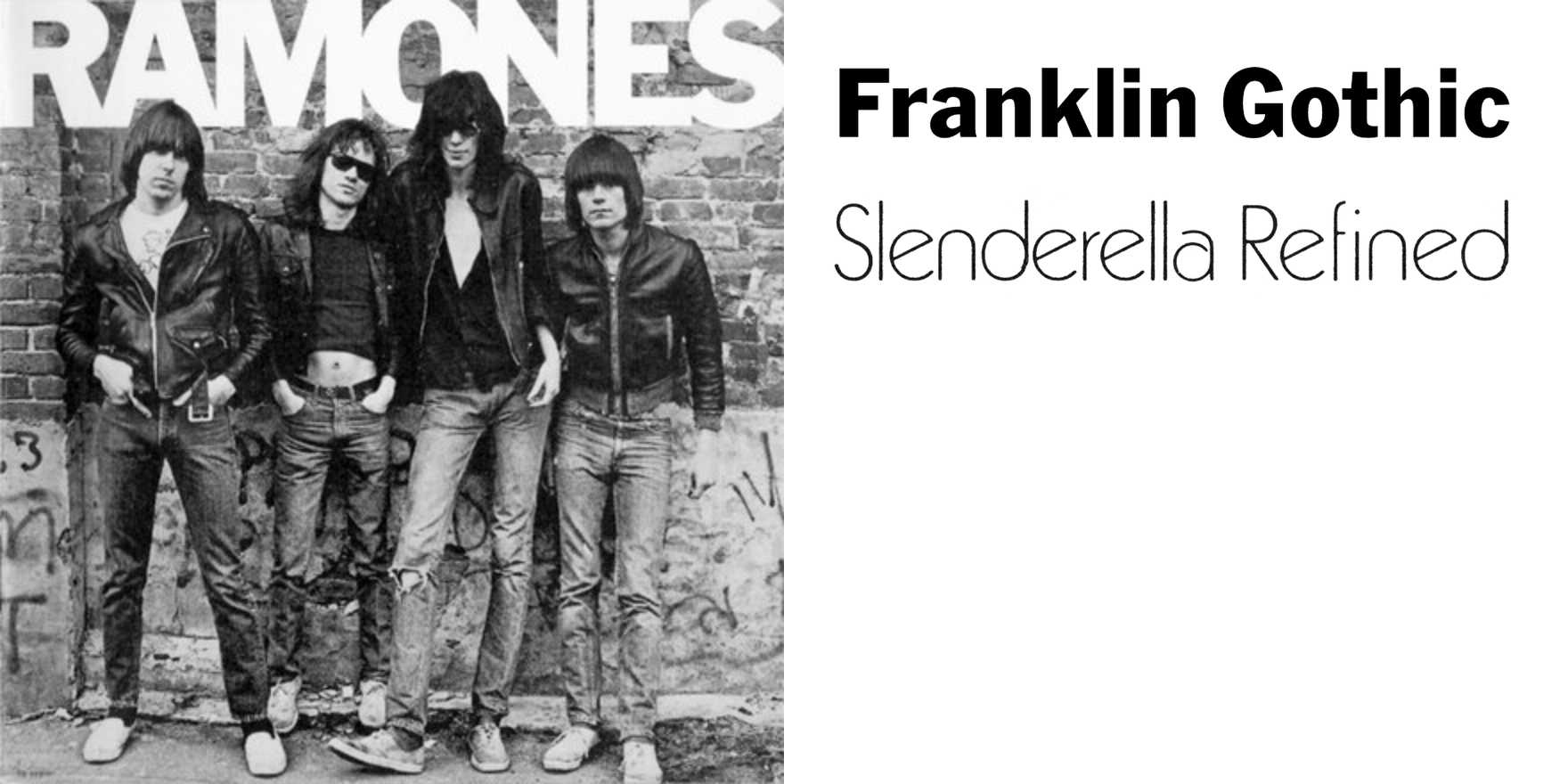 Ramones – Ramones album art - Fonts In Use