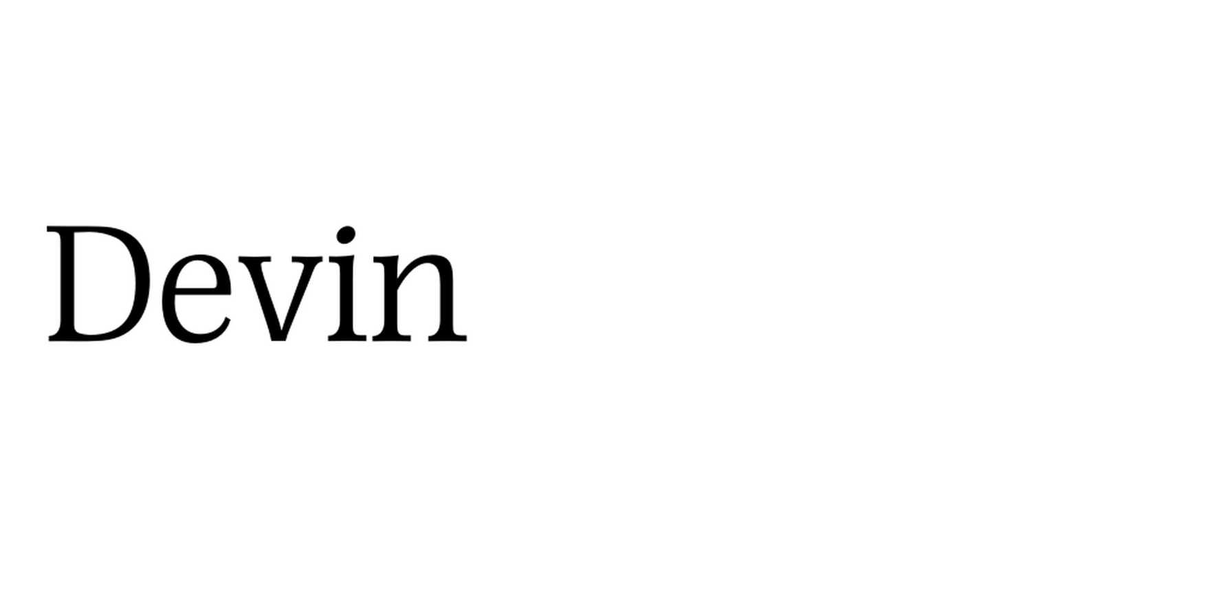 Devin in use - Fonts In Use