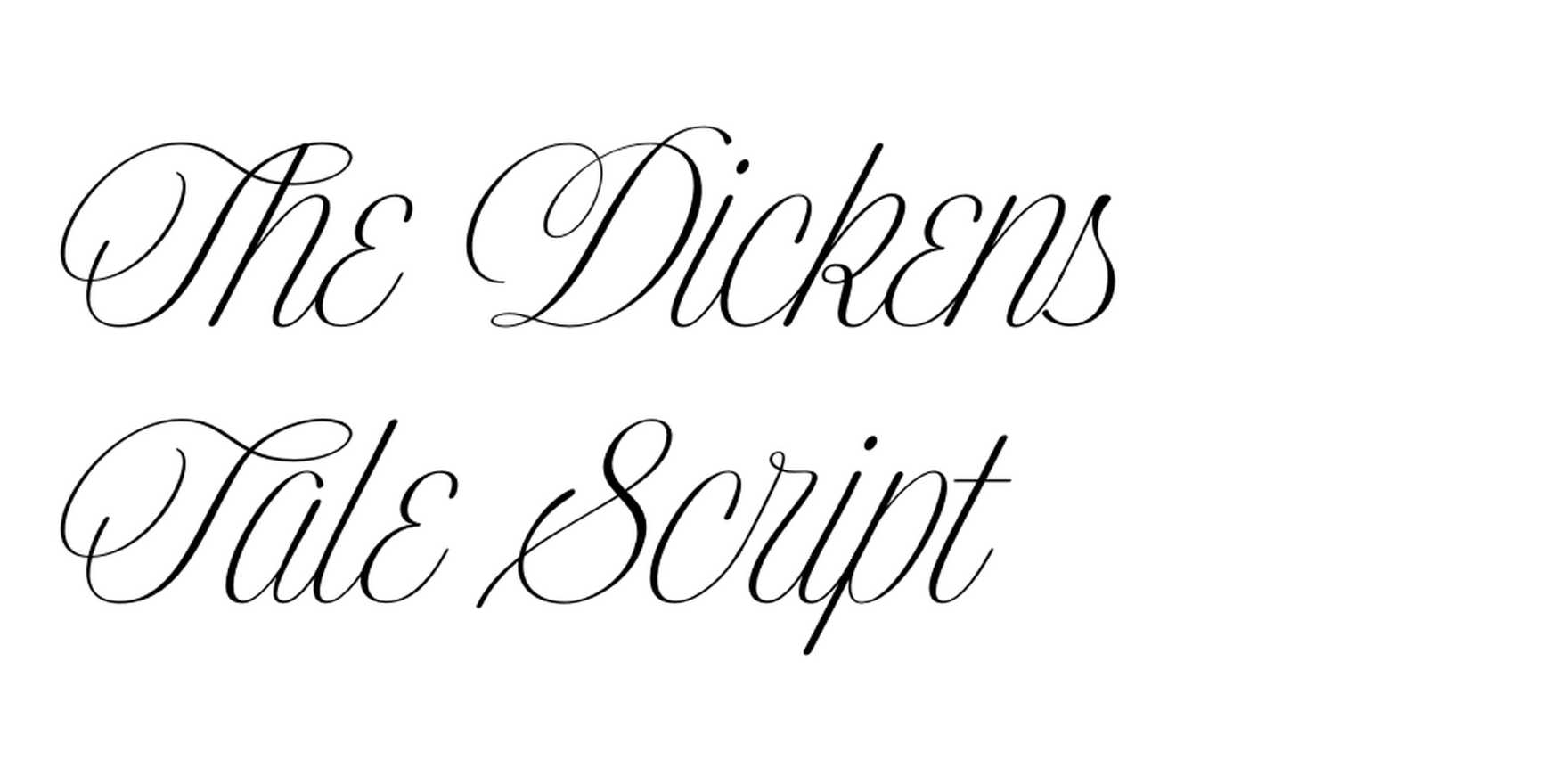 VVDS The Dickens Tale Script in use - Fonts In Use