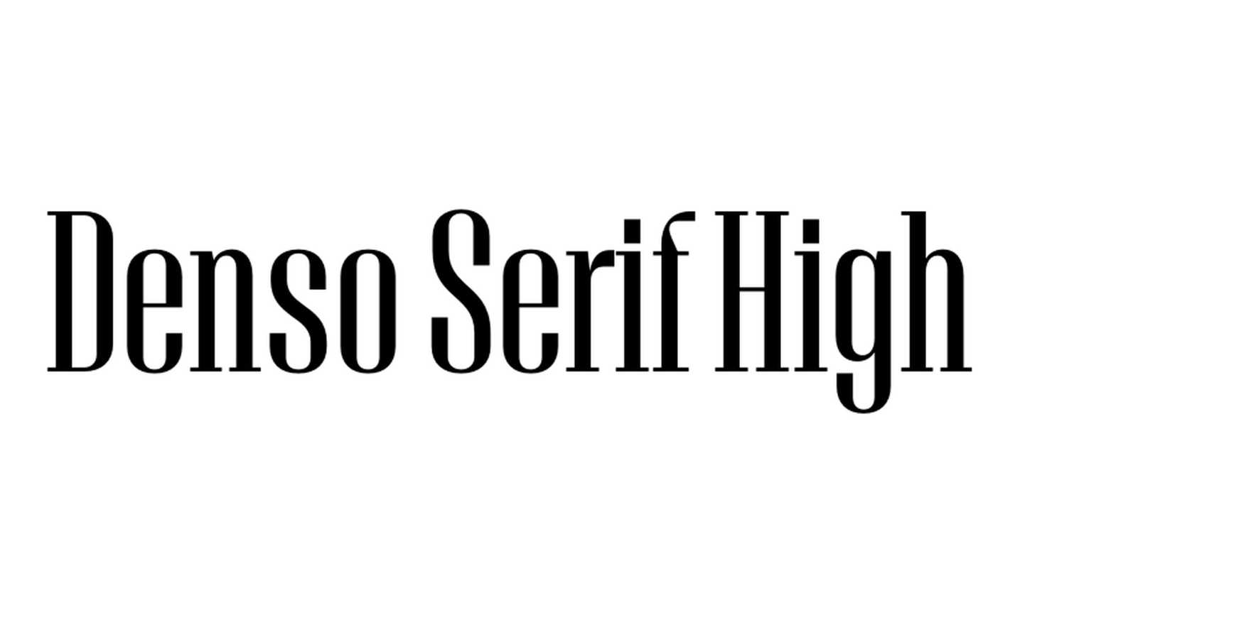 Denso Serif High in use - Fonts In Use