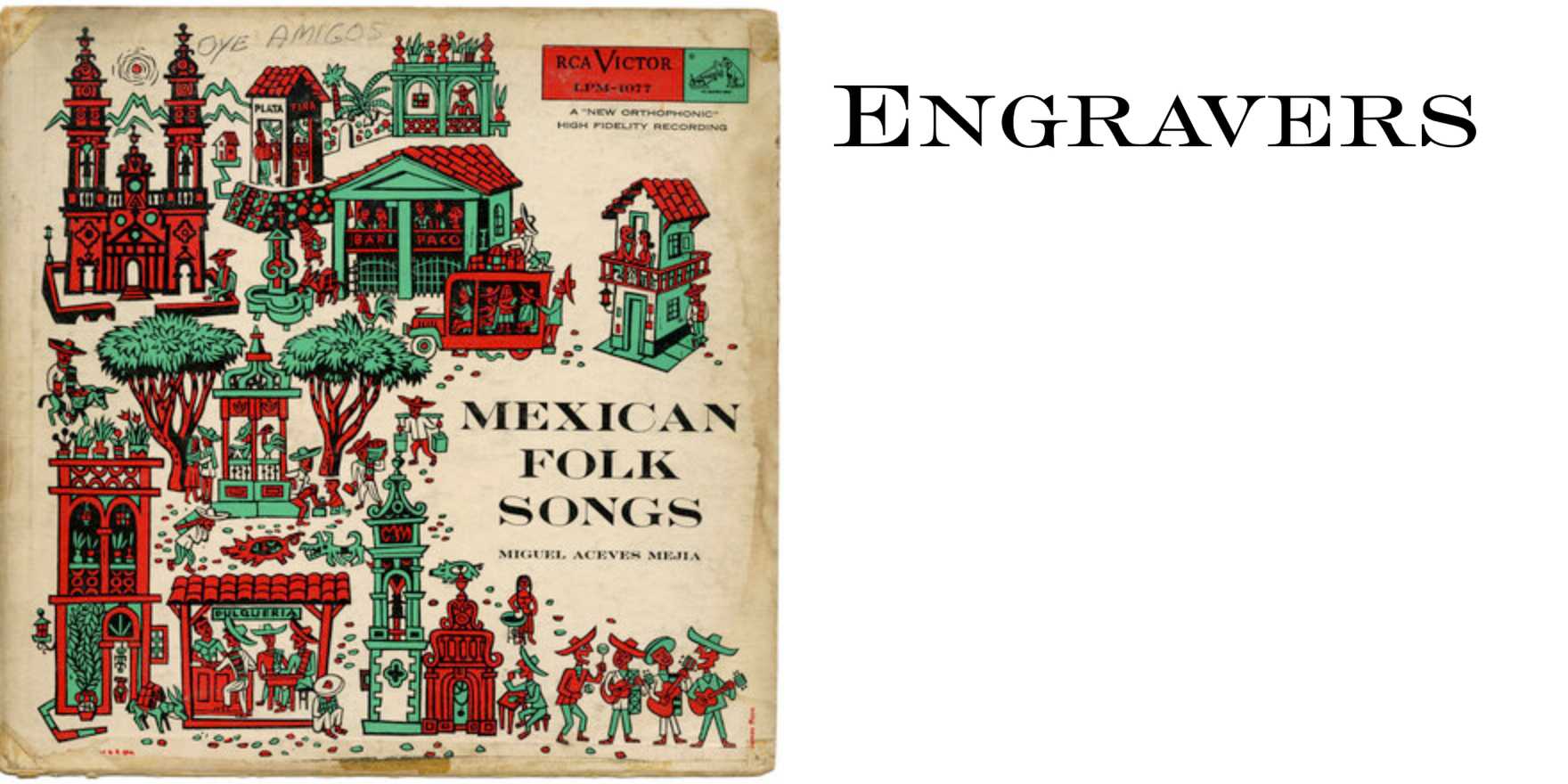Miguel Aceves Mejia – Mexican Folk Songs album art - Fonts In Use