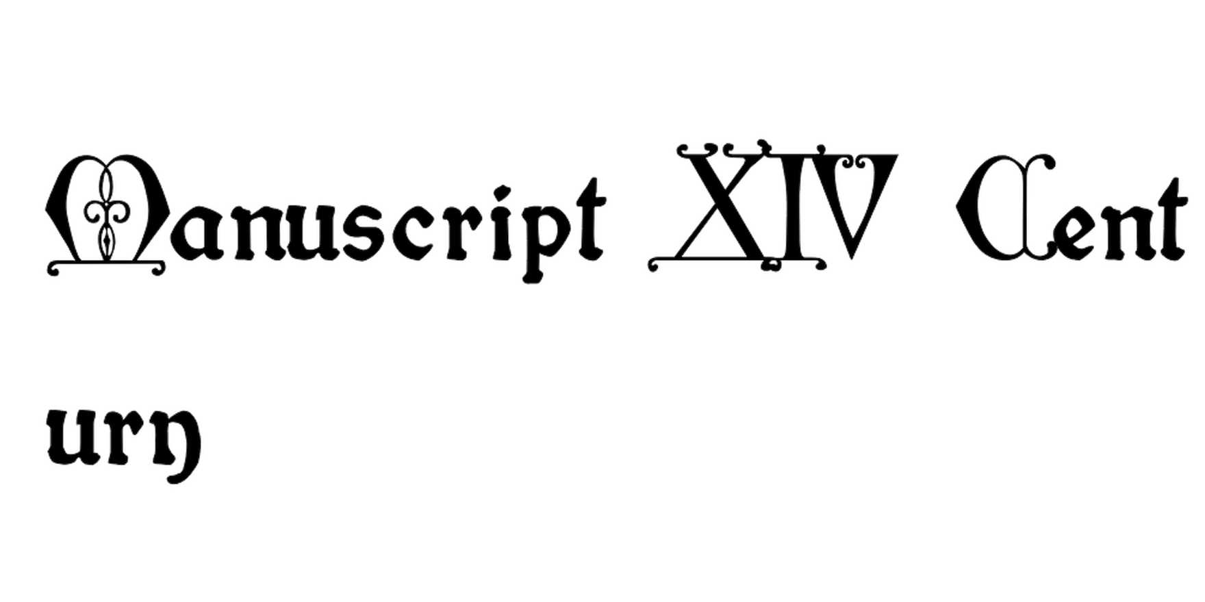 Manuscript XIV Century in use - Fonts In Use