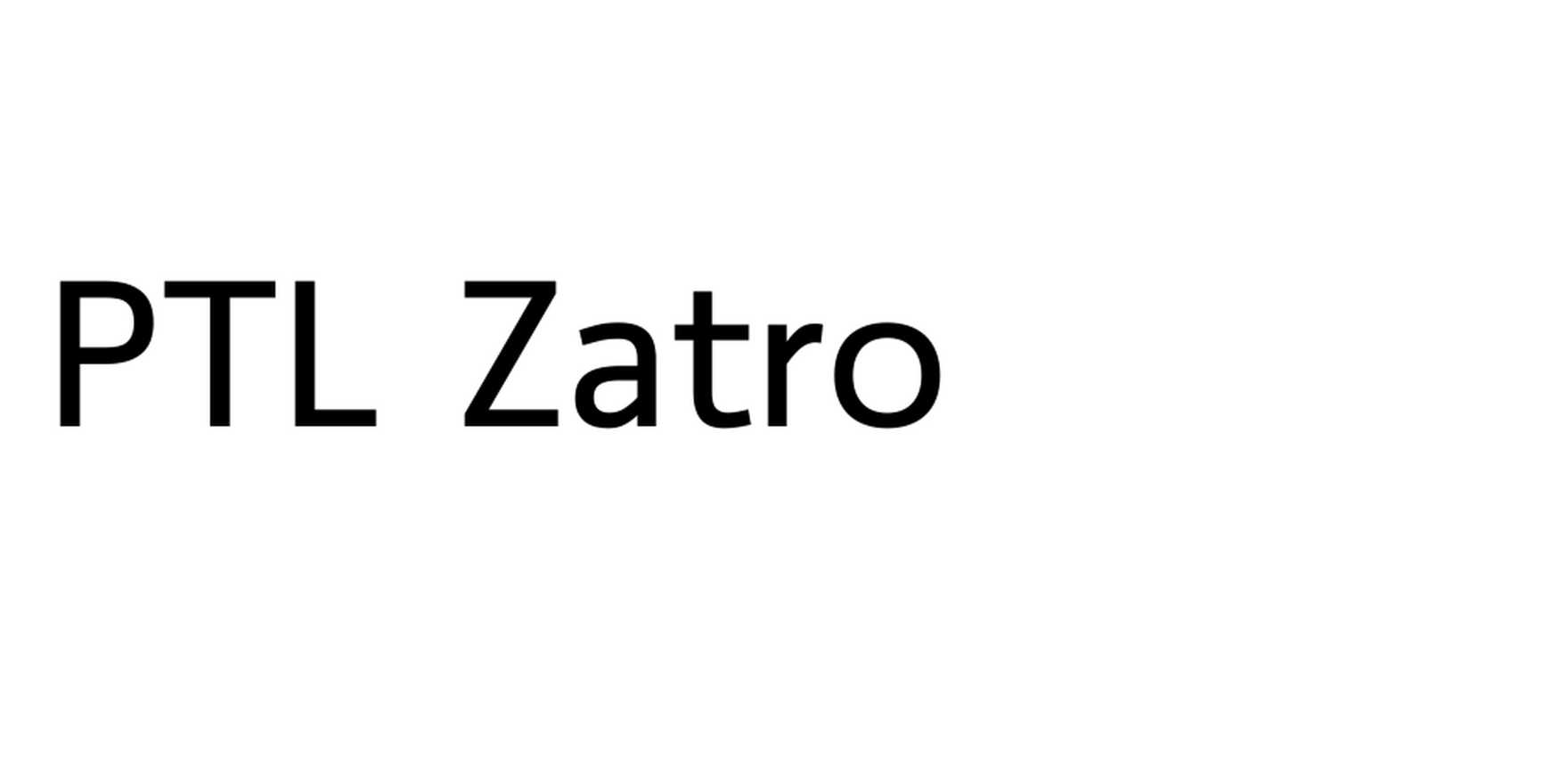 PTL Zatro in use - Fonts In Use