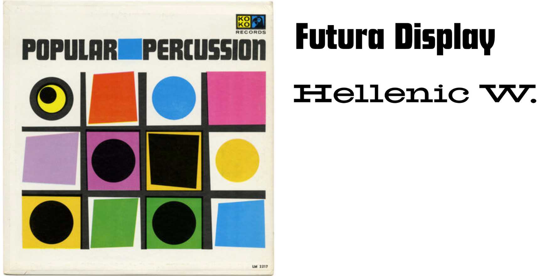 Percussion series, Koko Records - Fonts In Use