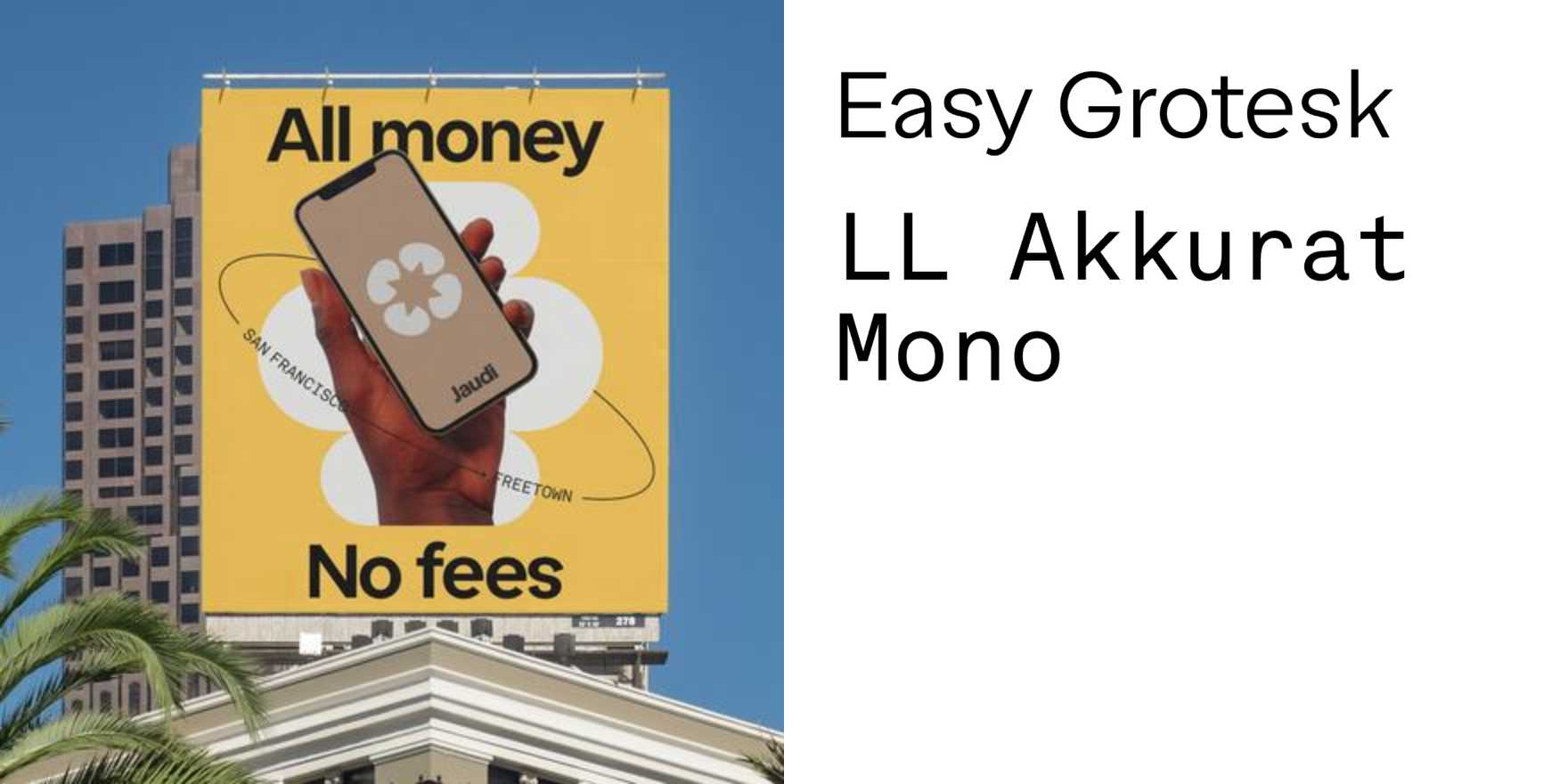 Jaudi - Fonts In Use