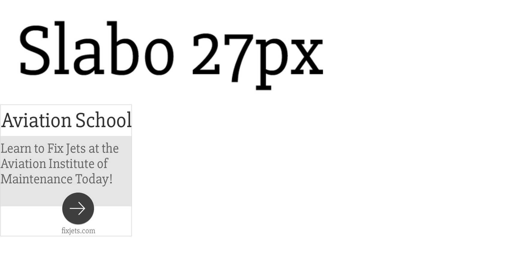 Slabo 27px in use - Fonts In Use