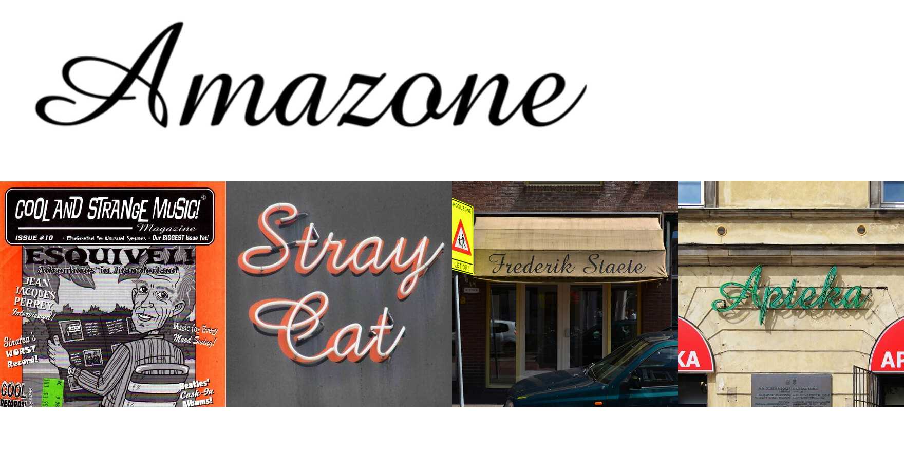 Amazone in use - Fonts In Use