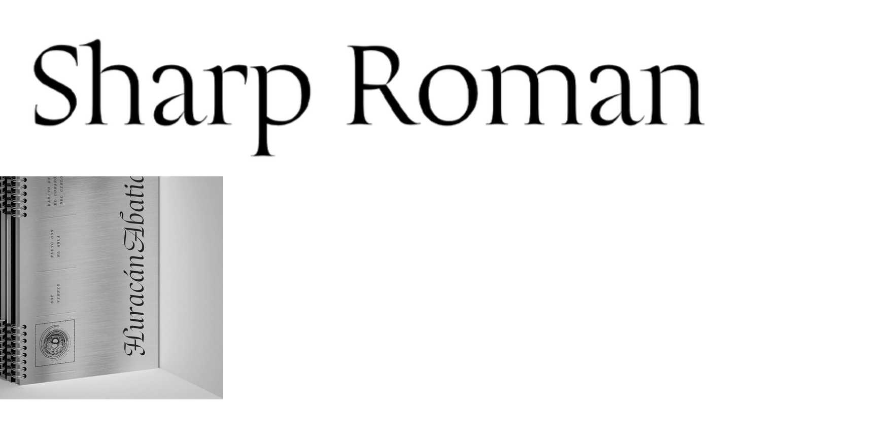 Sharp Roman in use - Fonts In Use