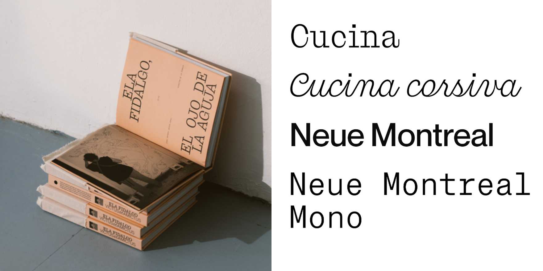 Ela Fidalgo. Victus et amictus exhibition catalog - Fonts In Use