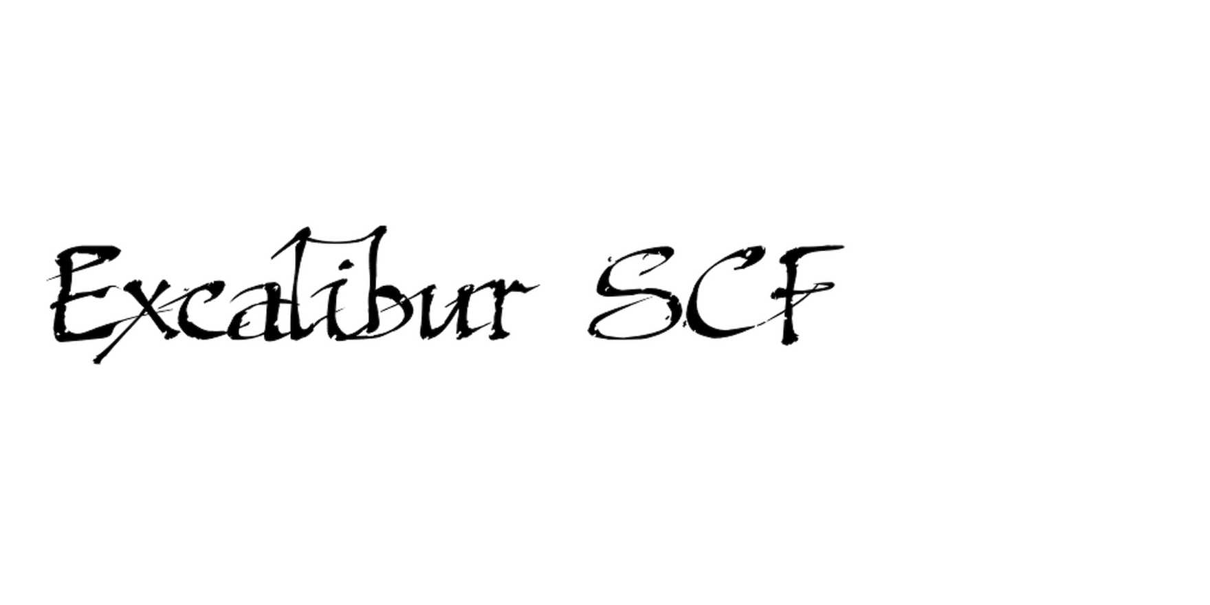 Excalibur SCF in use - Fonts In Use