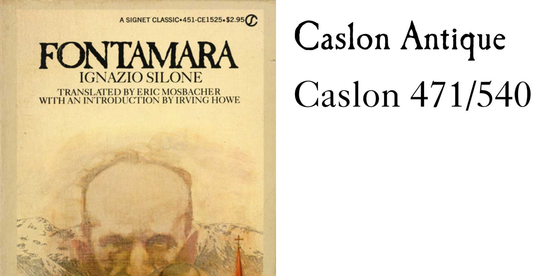 Fontamara by Ignazio Silone (Signet) - Fonts In Use