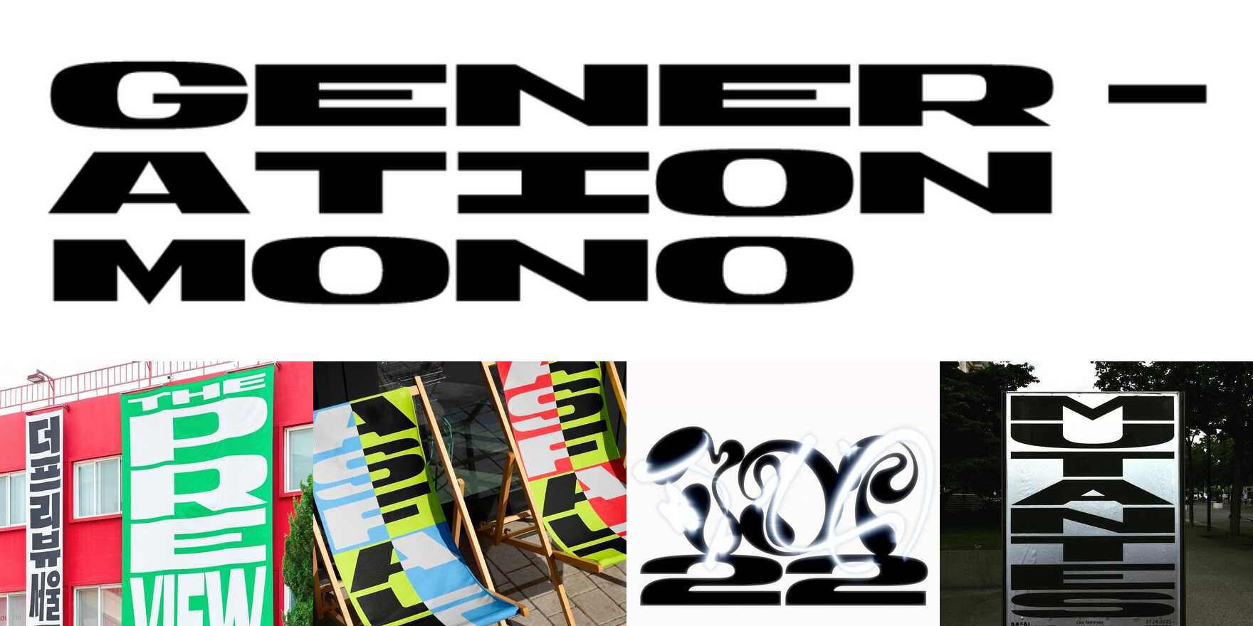 Generation Mono in use - Fonts In Use