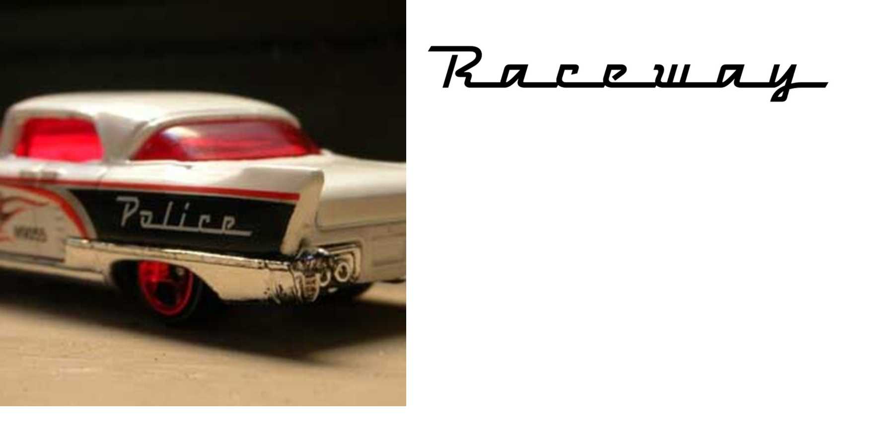 Retro police car model - Fonts In Use