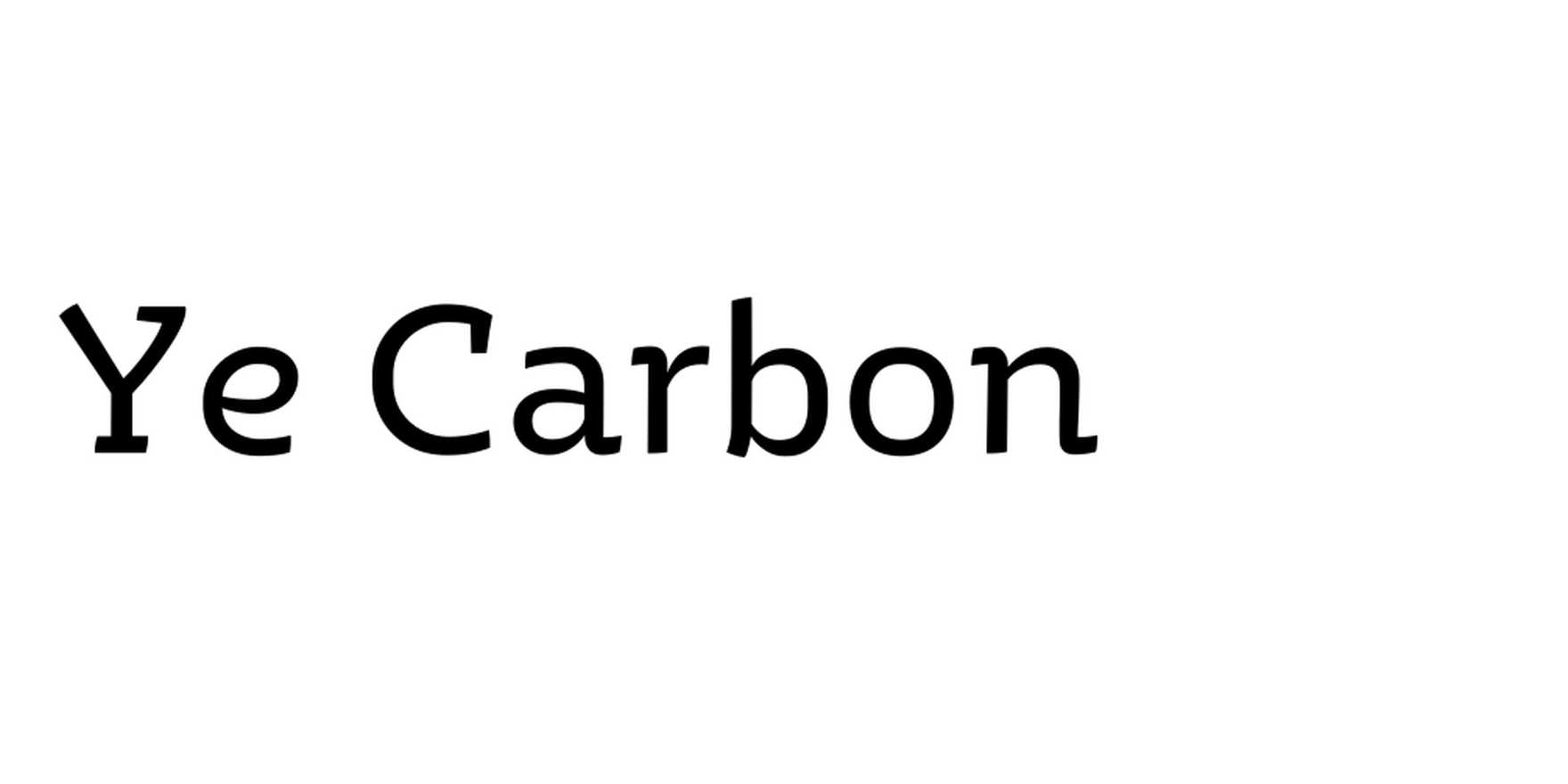 Ye Carbon in use - Fonts In Use