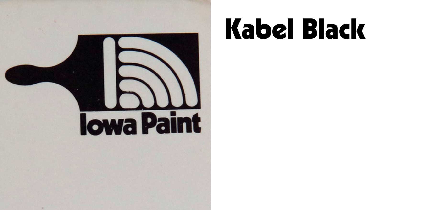 Iowa Paint logo - Fonts In Use