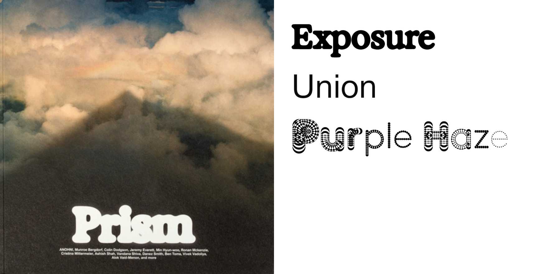 Atmos magazine vol. 7, “Prism” - Fonts In Use