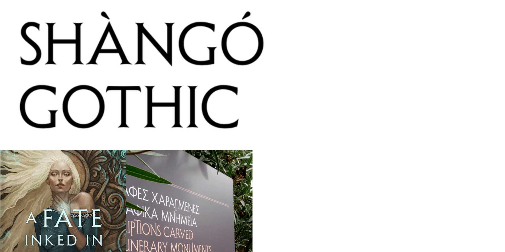 Shàngó Gothic in use - Fonts In Use