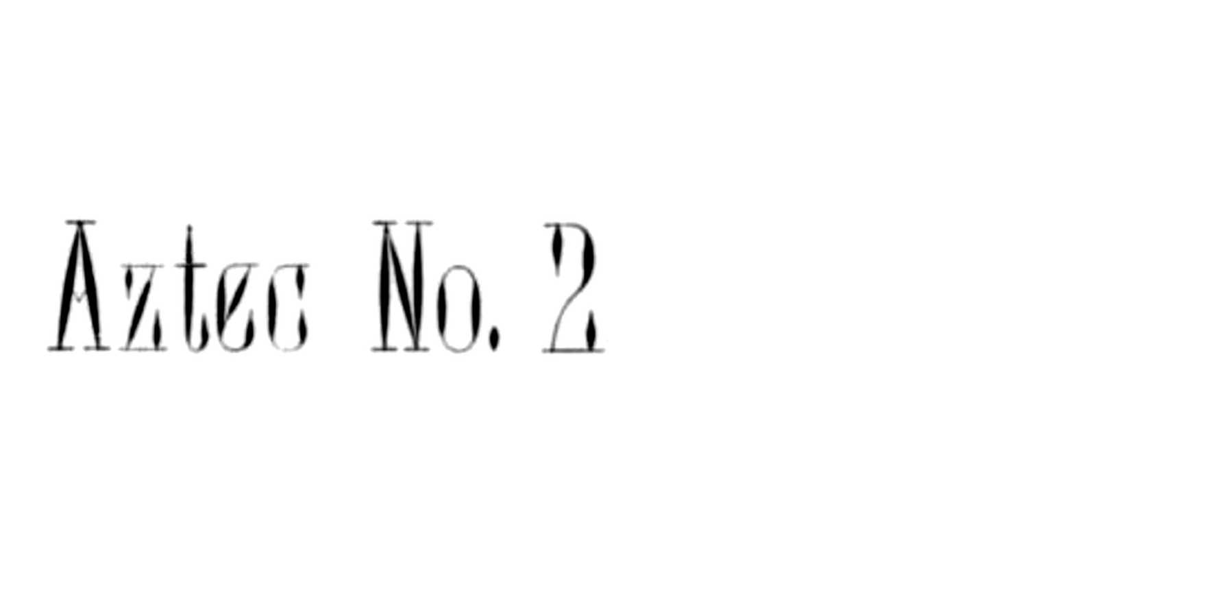 Aztec No. 2 in use - Fonts In Use