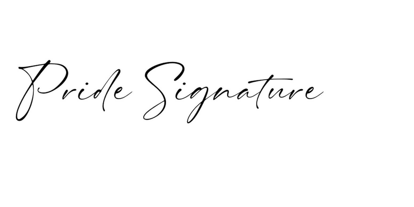 Pride Signature in use - Fonts In Use