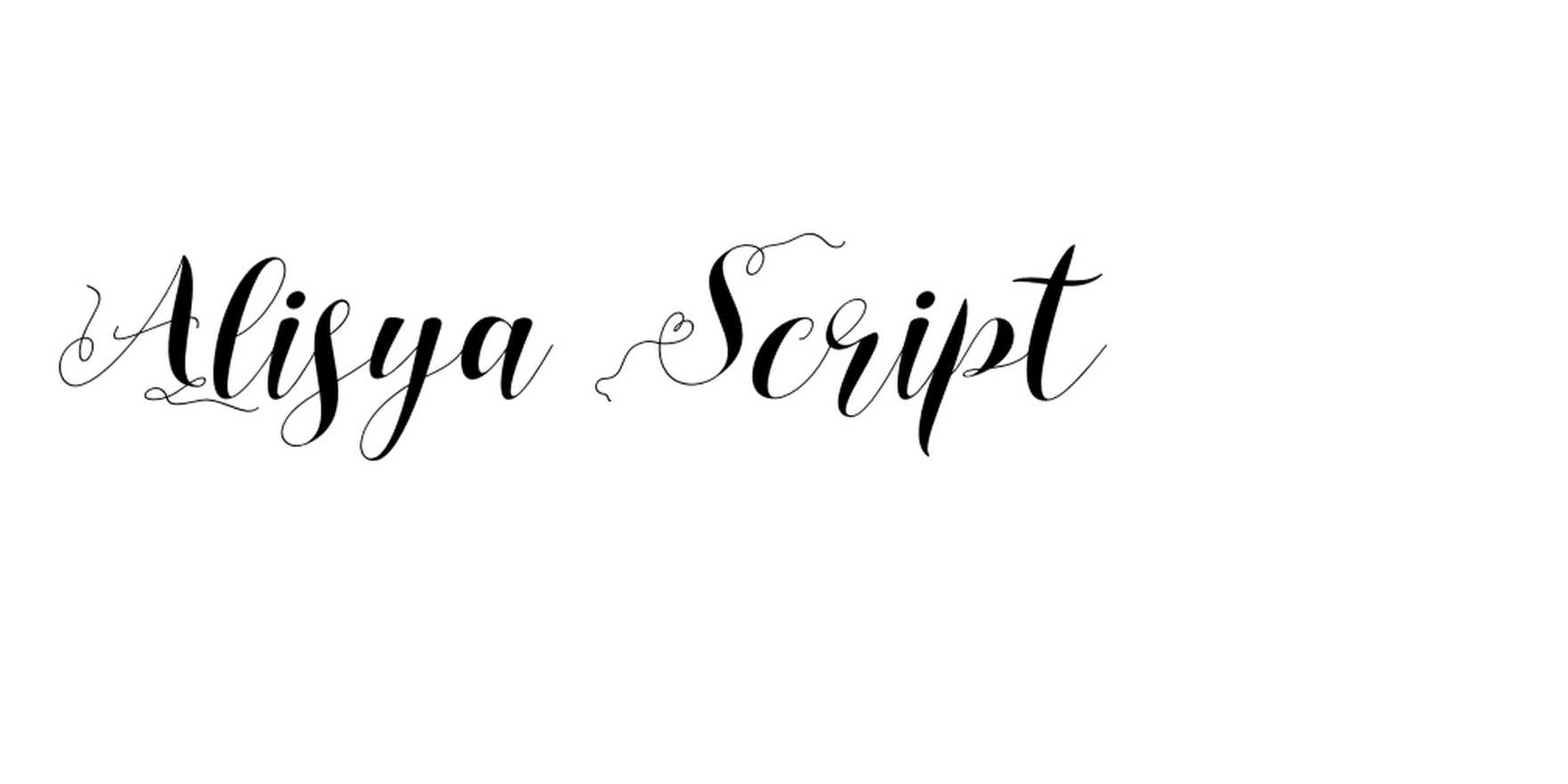 Alisya Script In Use Fonts In Use 