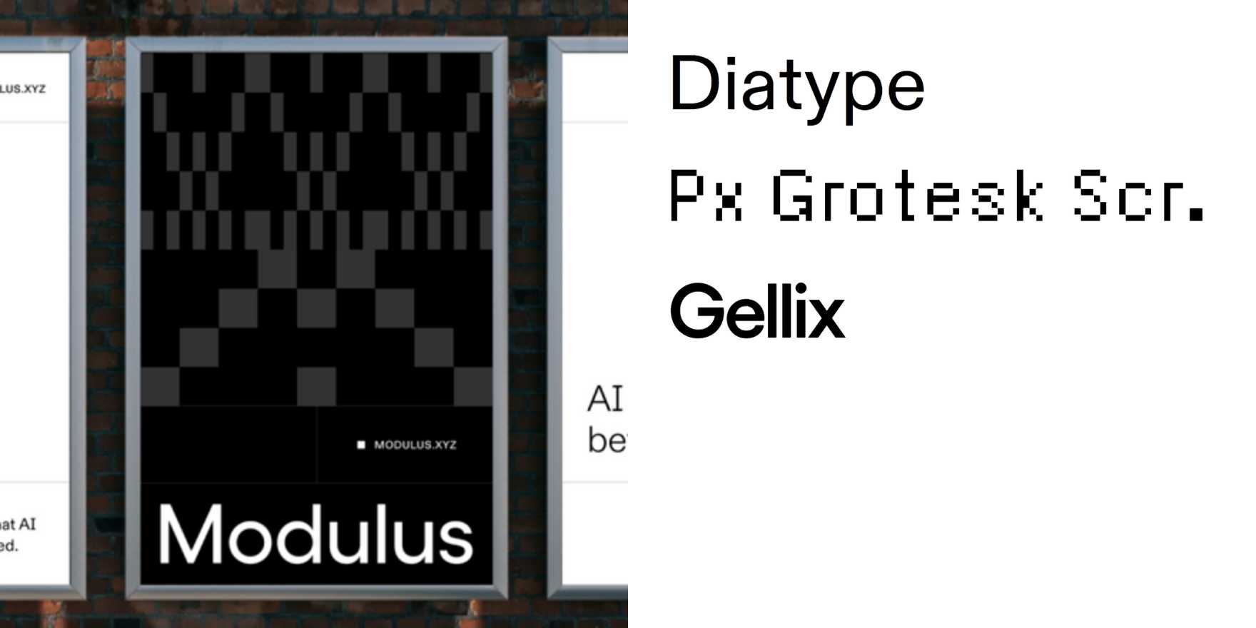 Modulus Fonts In Use