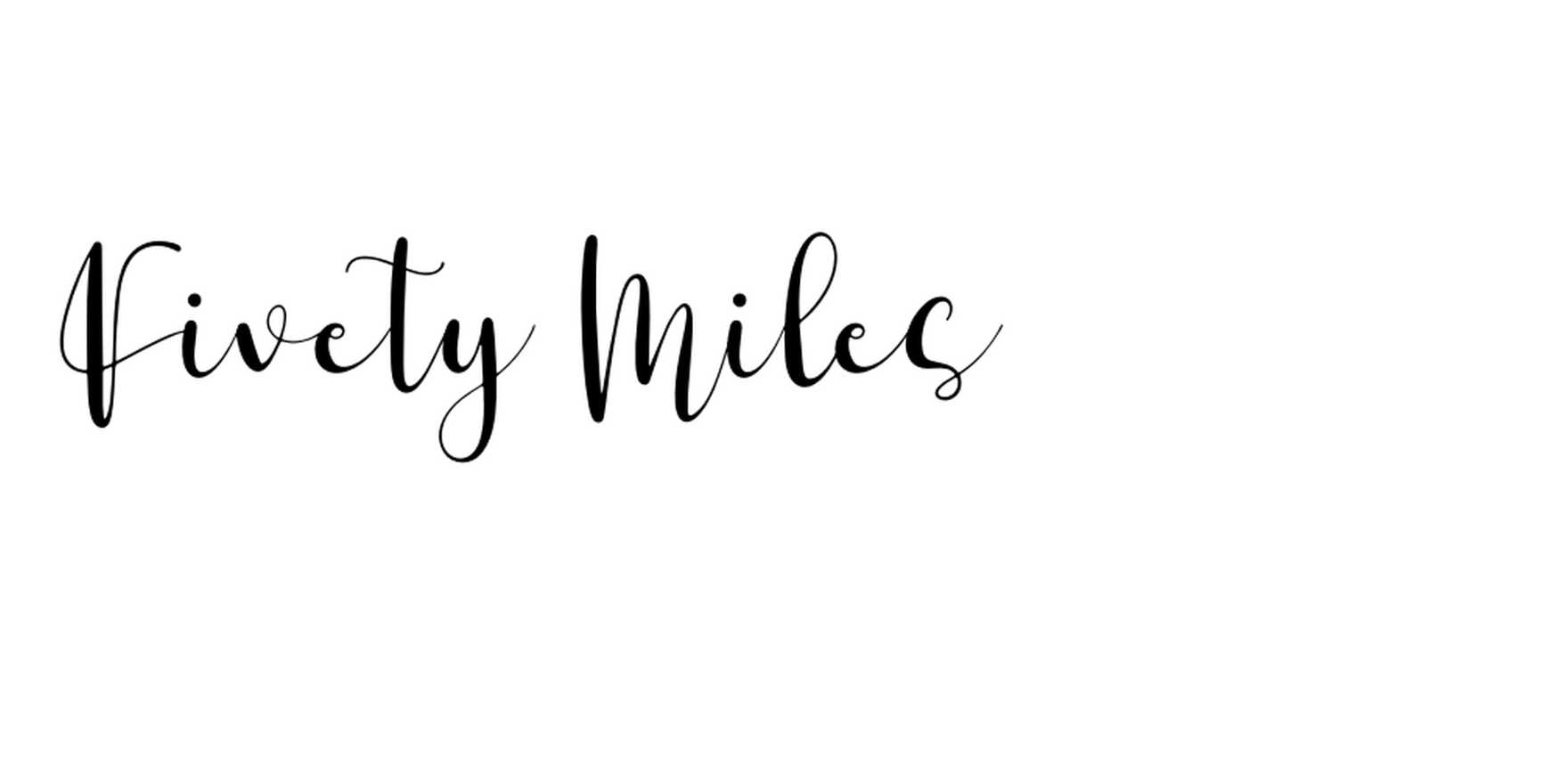 Fivety Miles in use - Fonts In Use