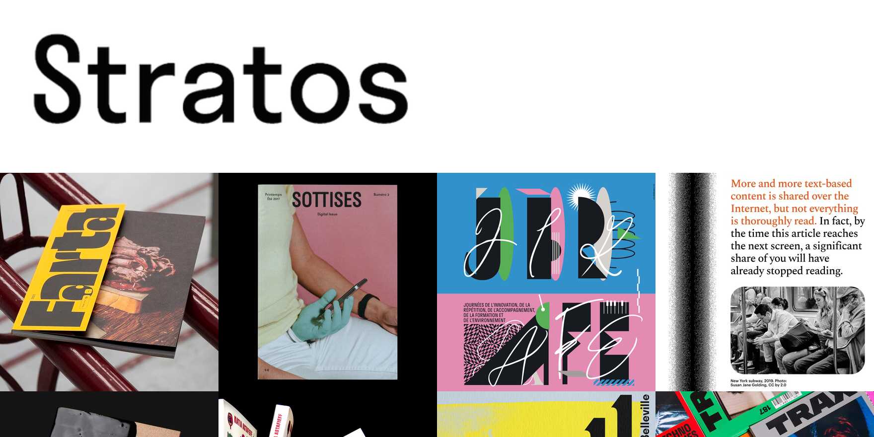 Stratos in use - Fonts In Use