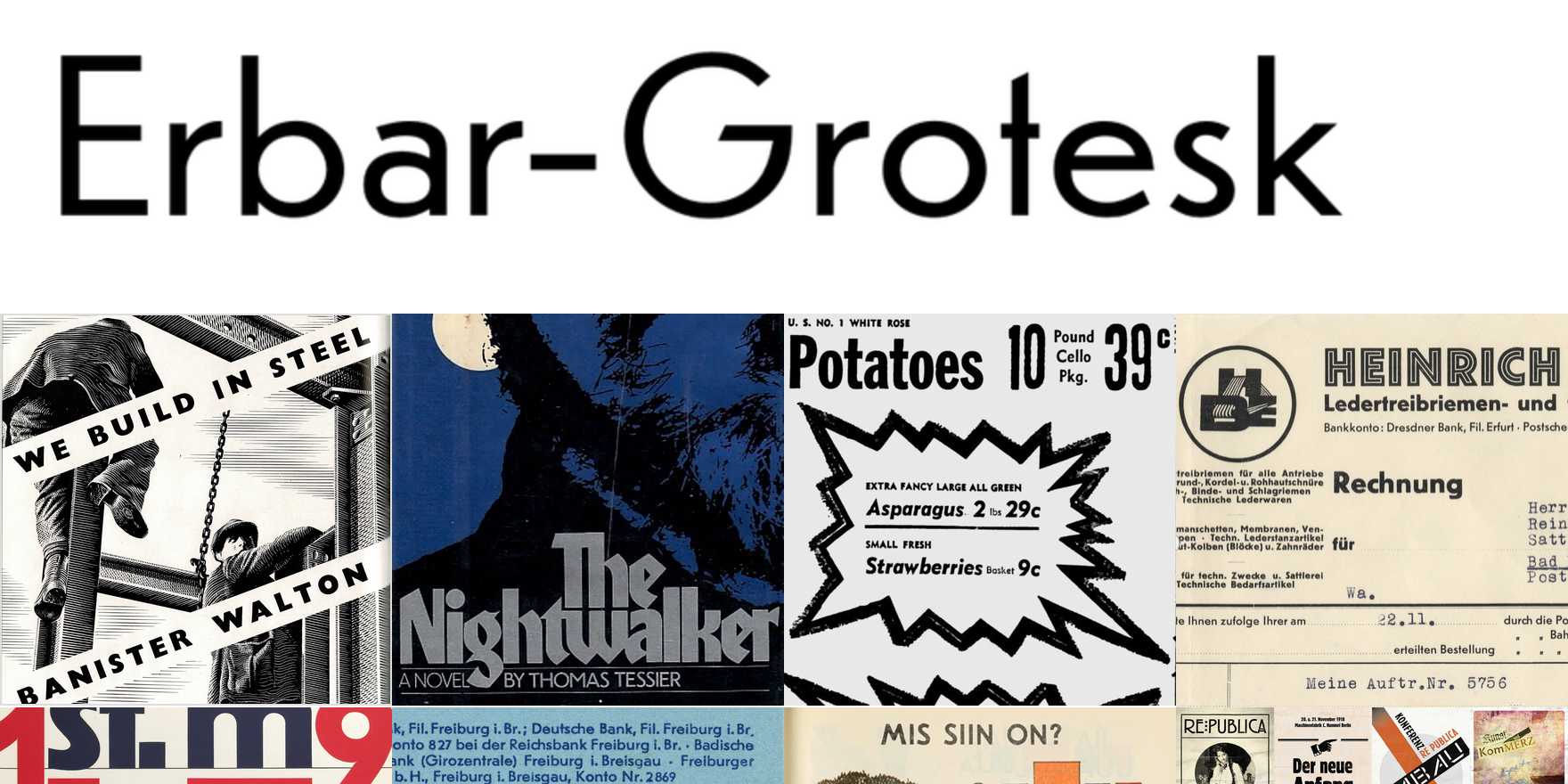 Erbar-Grotesk in use - Fonts In Use
