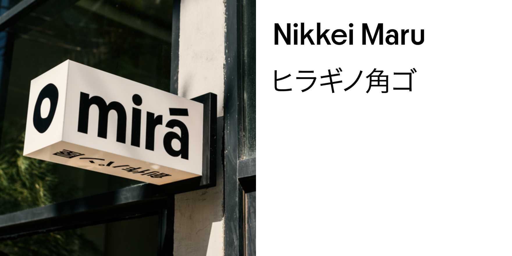 Mirá - Fonts In Use