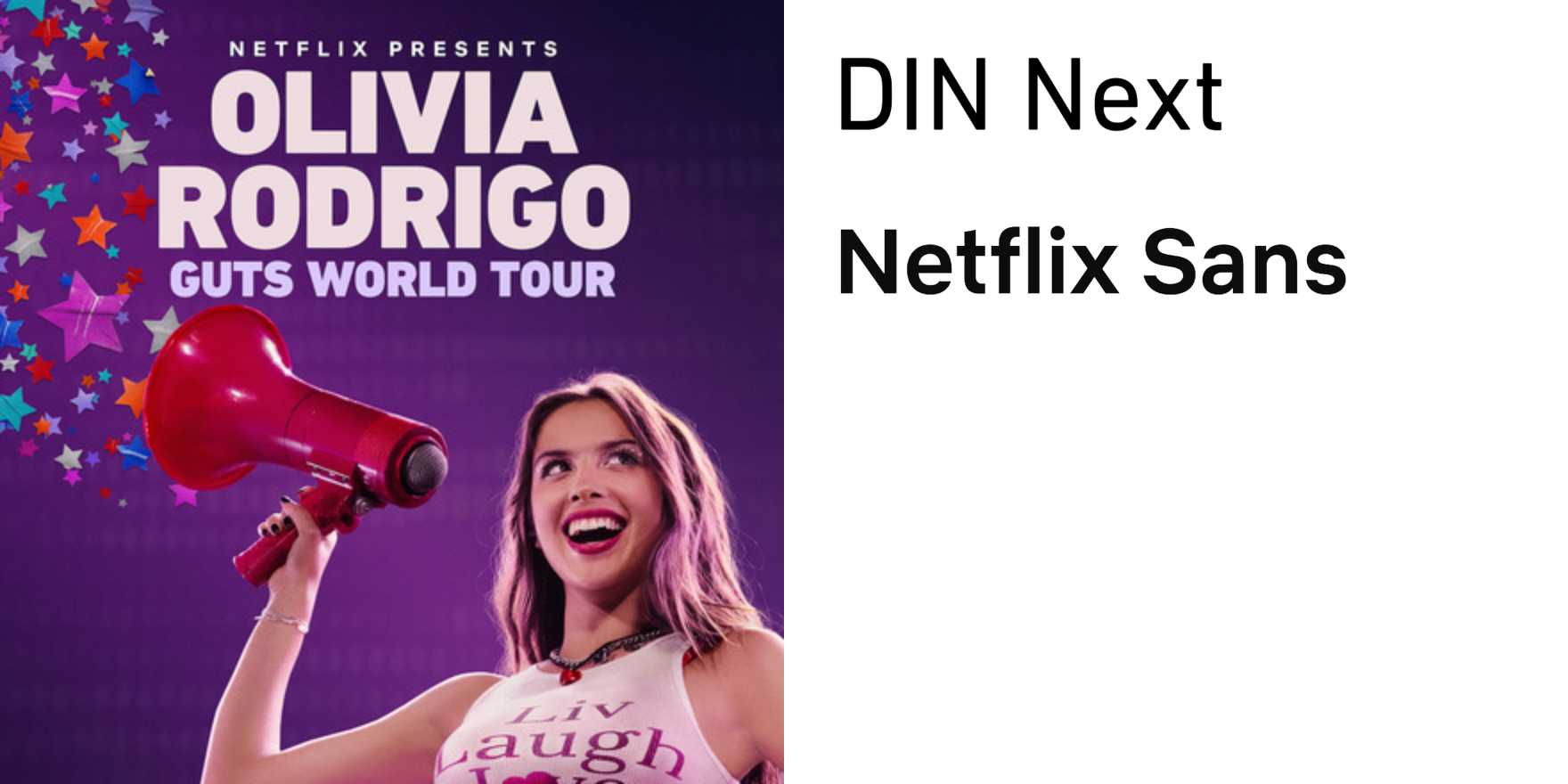 Olivia Rodrigo: GUTS World Tour movie poster - Fonts In Use