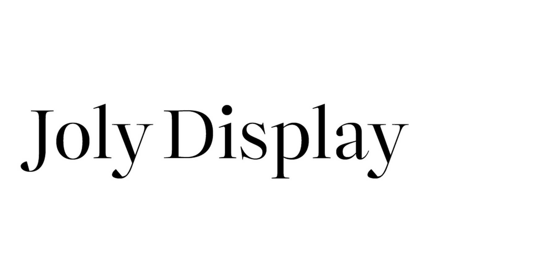Joly Display in use - Fonts In Use