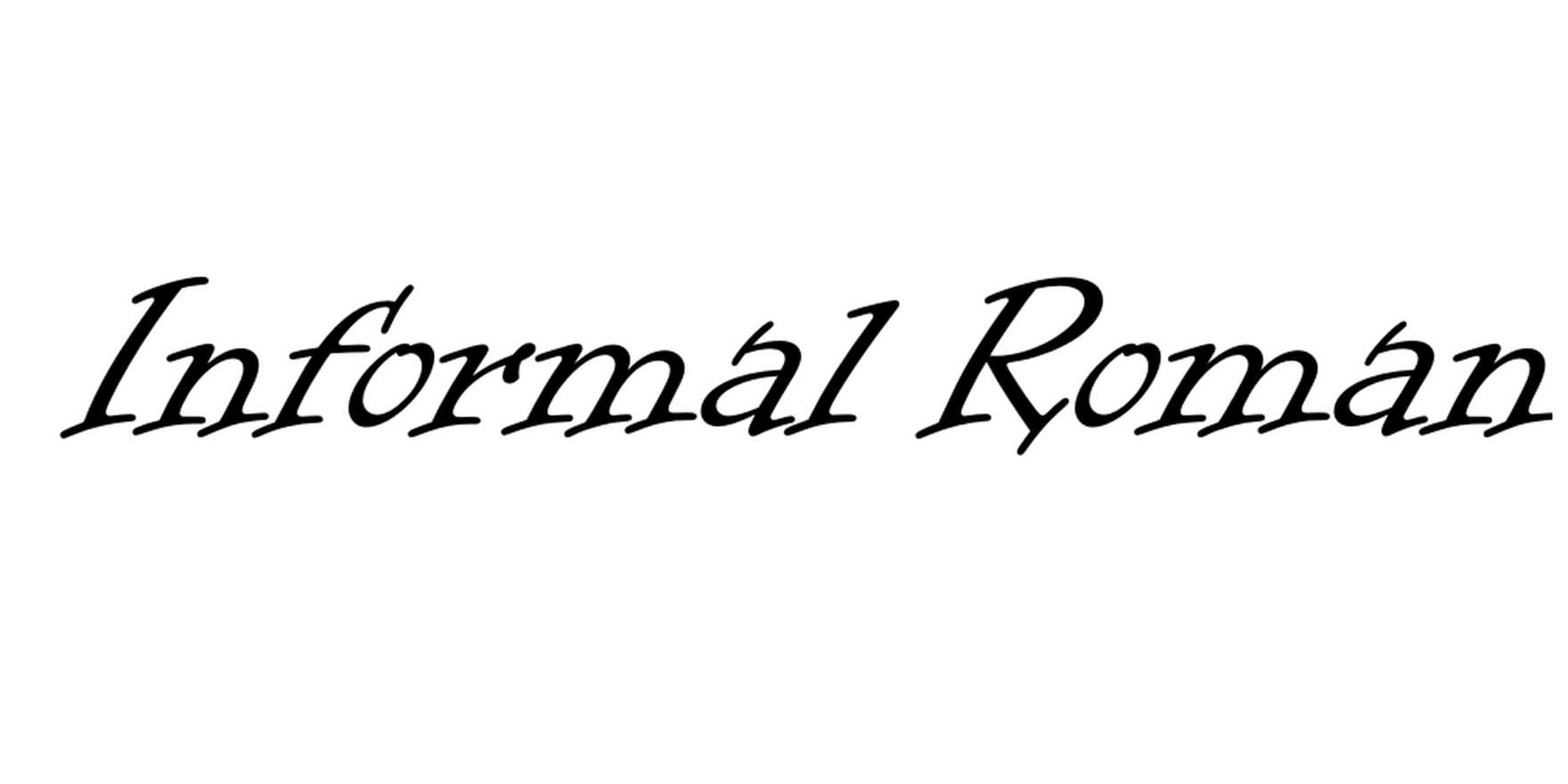 Informal Roman in use - Fonts In Use