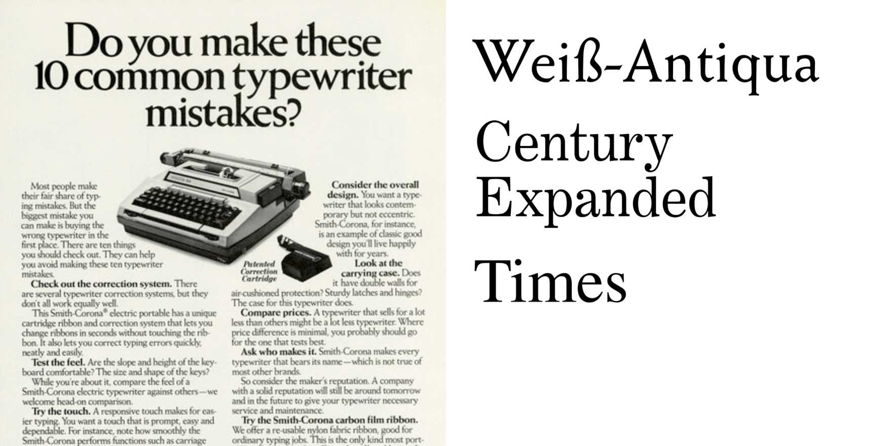 “Do you make these 10 common typewriter mistakes?” and “How to buy a ...