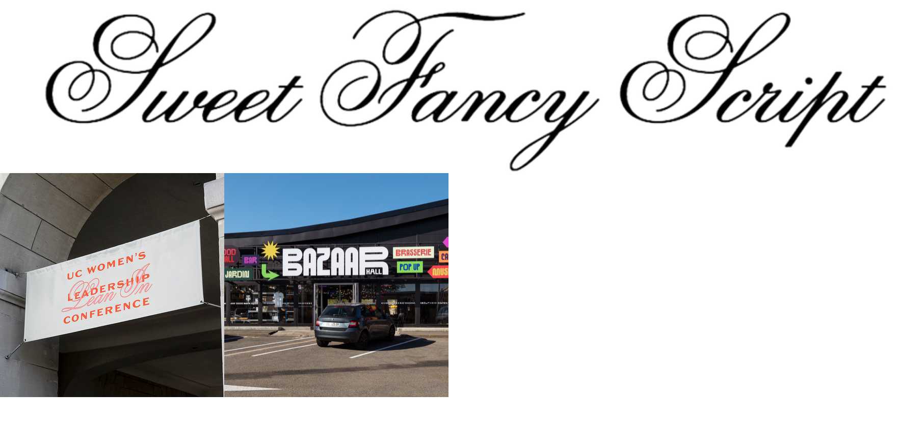 Sweet Fancy Script in use - Fonts In Use