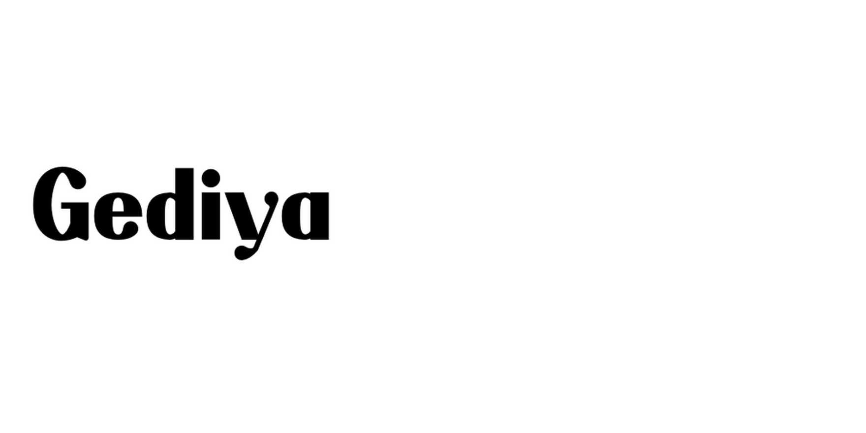 Gediya in use - Fonts In Use
