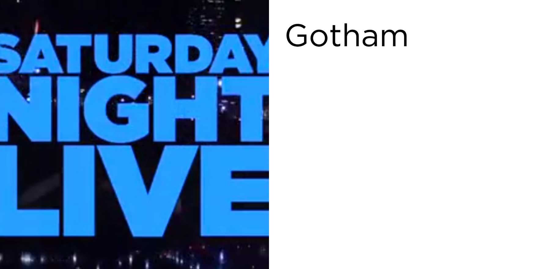 Saturday Night Live opening/intro titles (2012–14) - Fonts In Use