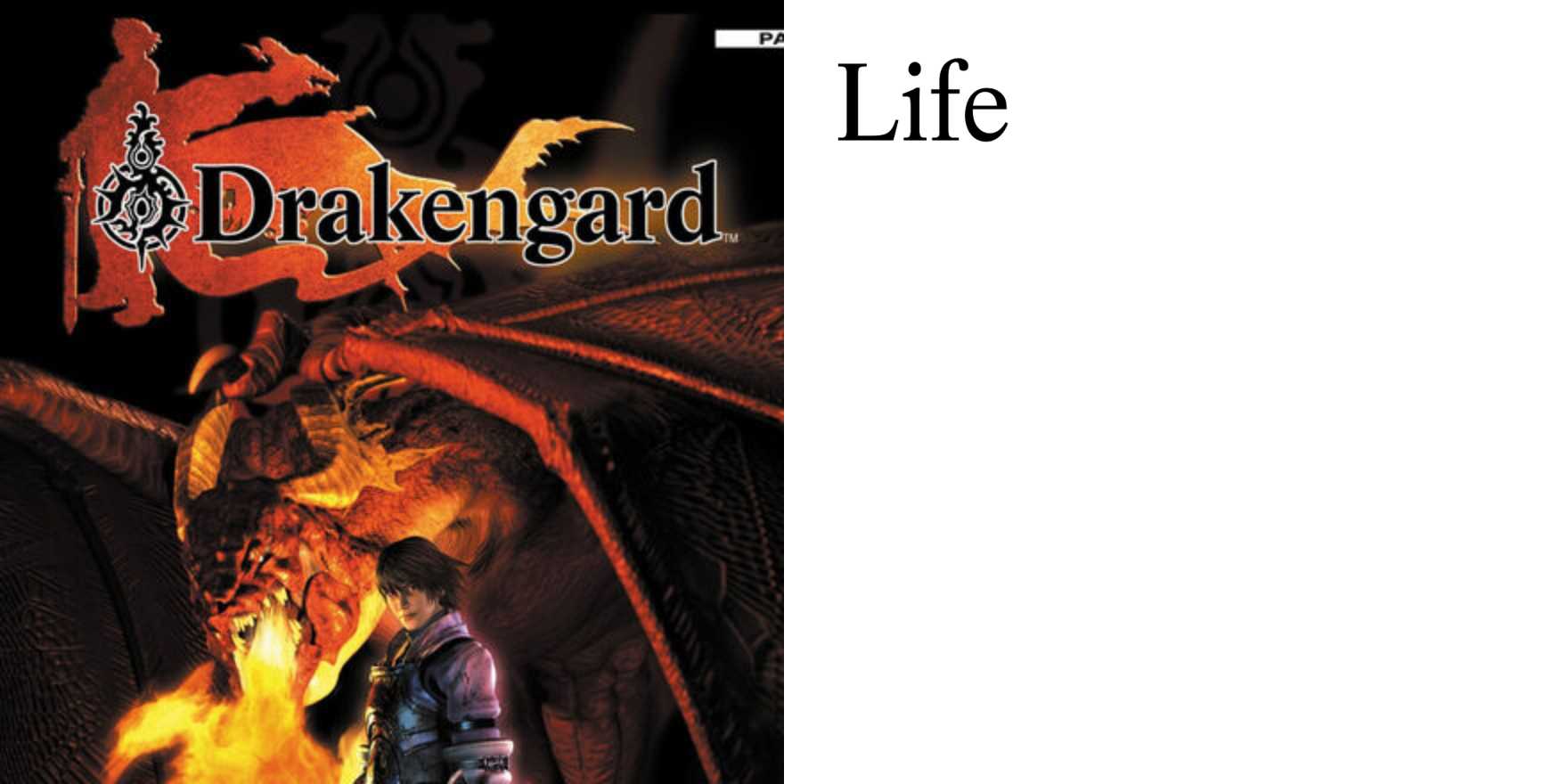 Drakengard video game logo - Fonts In Use