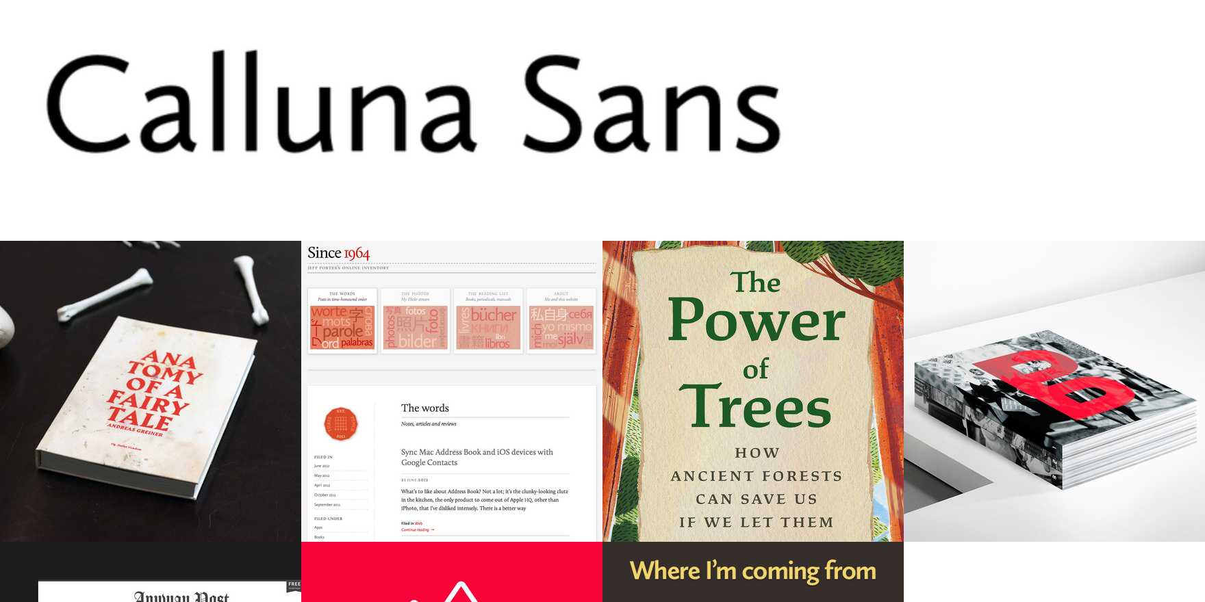 Calluna Sans in use - Fonts In Use