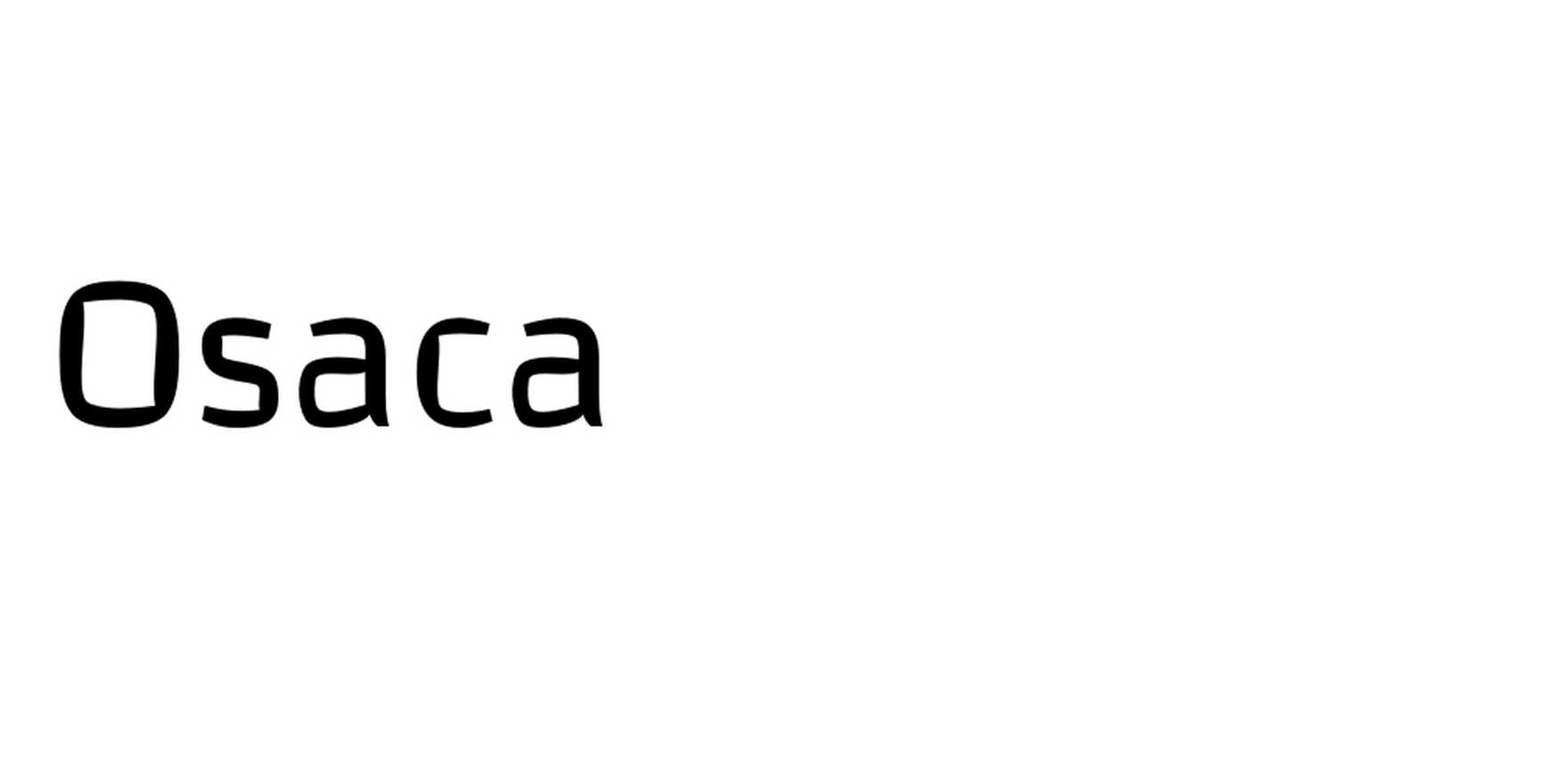 Osaca in use - Fonts In Use